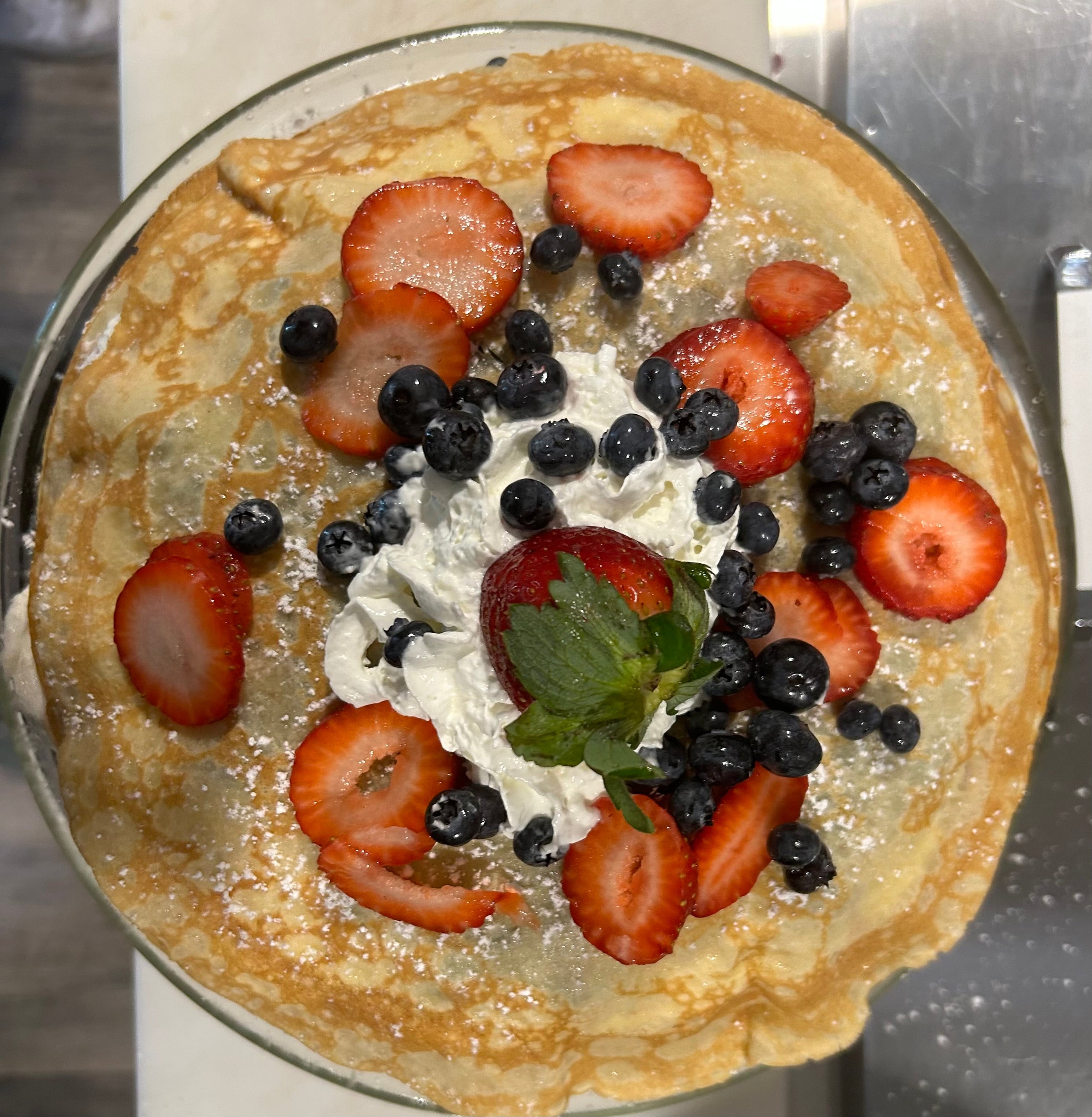 Pre-Order Thanksgiving Crêpe Cake- Strawberry Blueberry | Belle Fleur